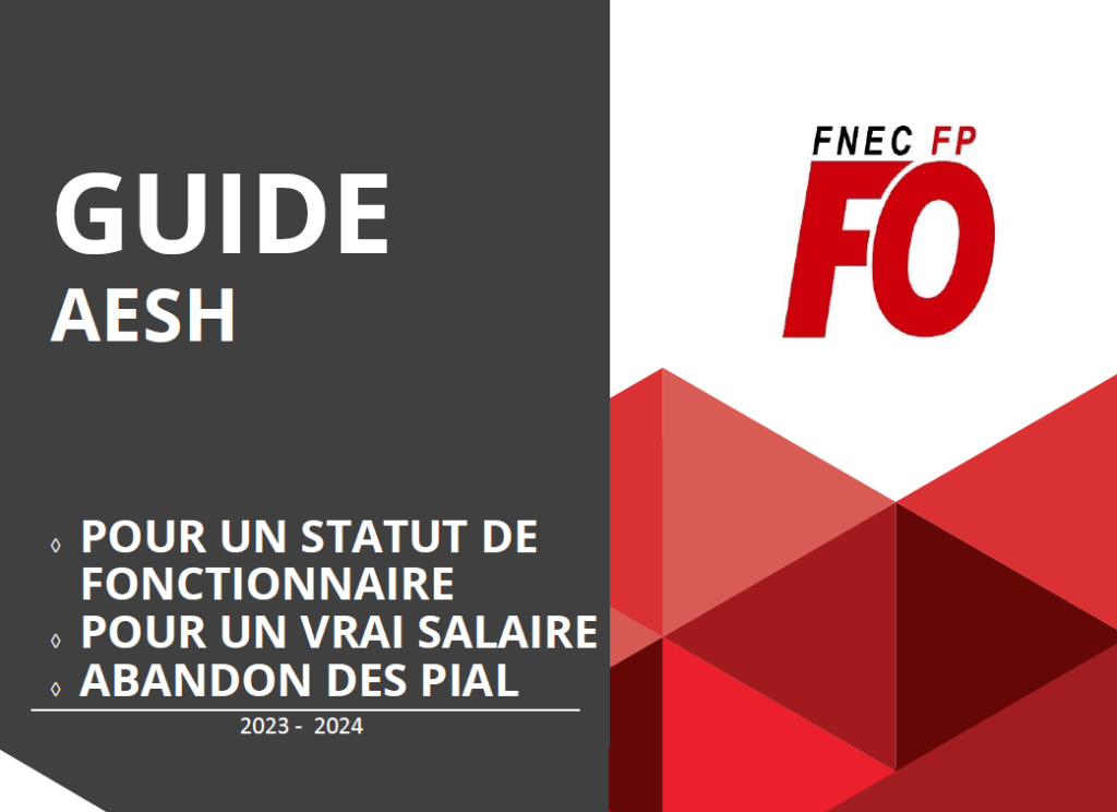 Guide AESH 2023-2024 – SNUDI-FO Vaucluse